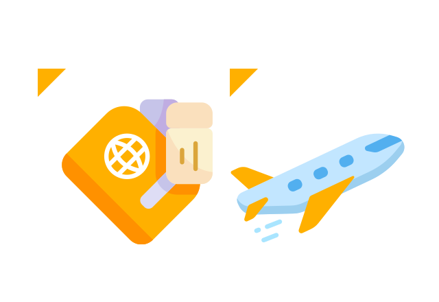 Passport and Plane custom cursor for Chrome