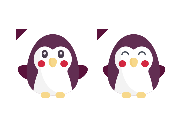 Happy Penguin custom cursor for Chrome