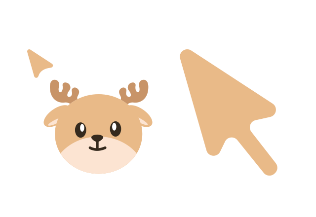 Brown Deer custom cursor for Chrome