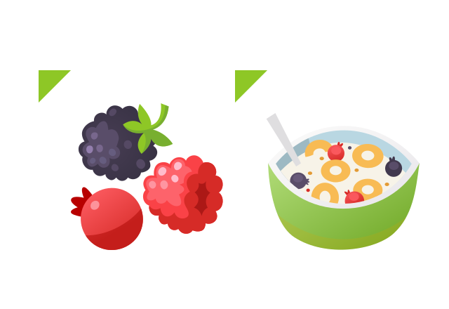 Fruits and Oatmeal custom cursor for Chrome