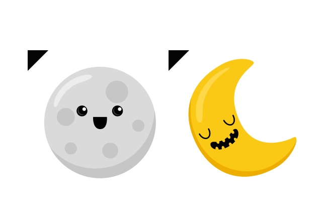 Cute Moon custom cursor for Chrome