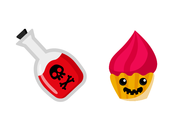 Poison and Cupcake custom cursor for Chrome