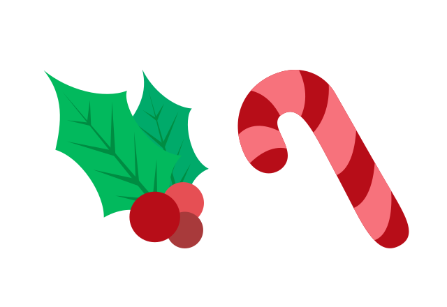 Christmas Holly and Candy custom cursor for Chrome