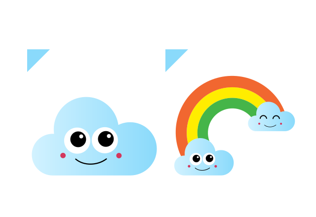 Smiling Cloud custom cursor for Chrome