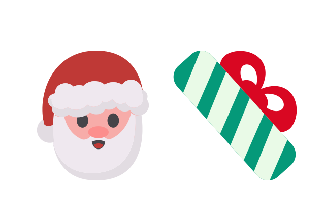 Santa Claus and Gift custom cursor for Chrome